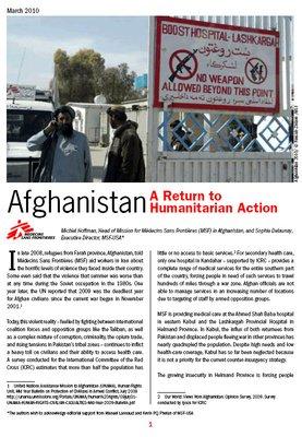 Afghanistan: A return to humanitarian action | MSF